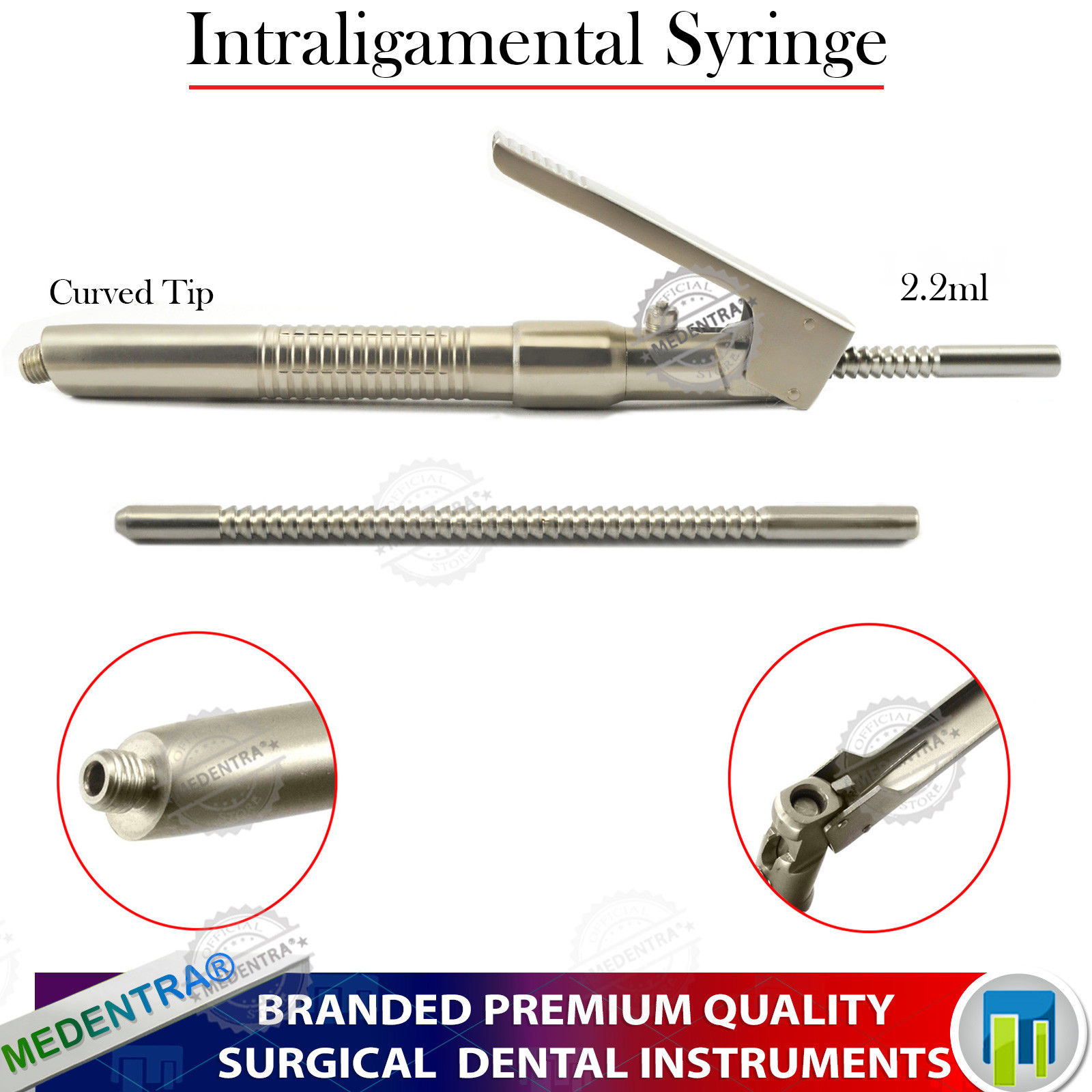 Anesthetic Syringes Intraligamentary Syringe 2.2ml Intraligamental ...