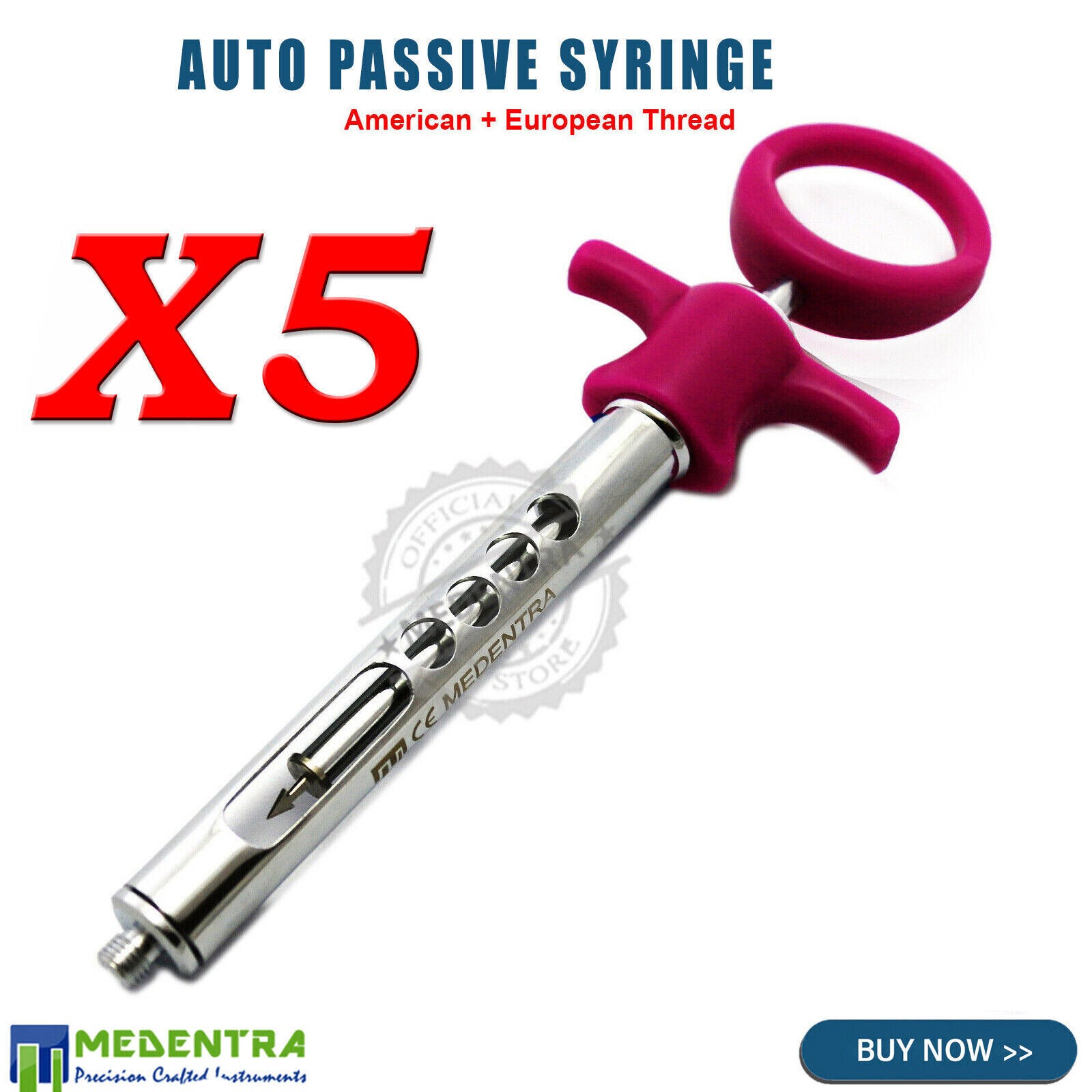 X5 Anesthetics Self Aspirating Syringes 1.8 ml Dentist Syringe Local ...