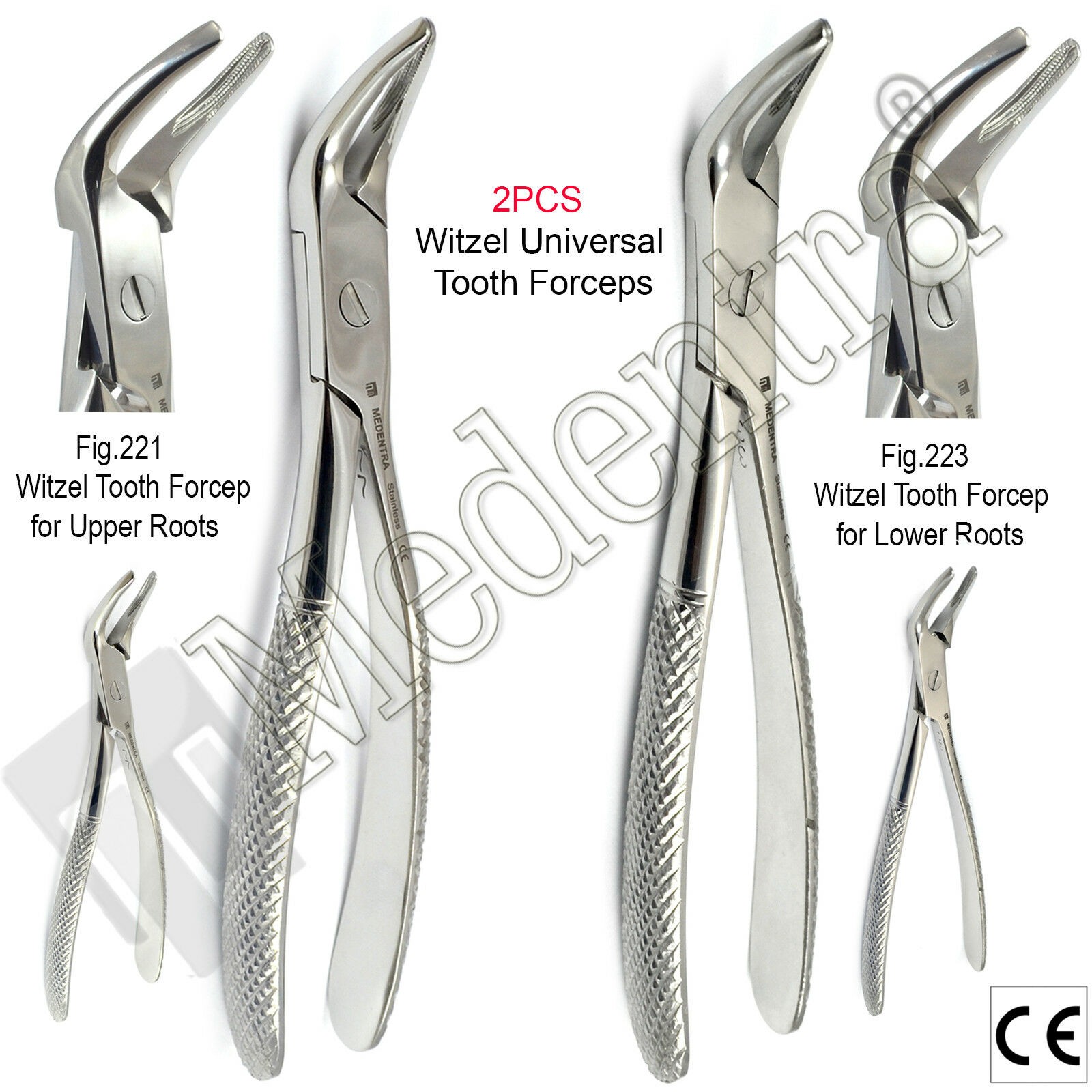 Witzel Root Fragment Forceps Dental Surgical Tooth Extraction Forceps ...