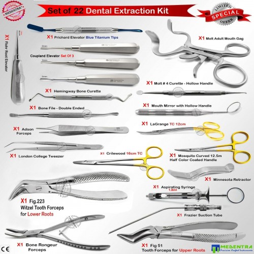 dental extraction elevators names